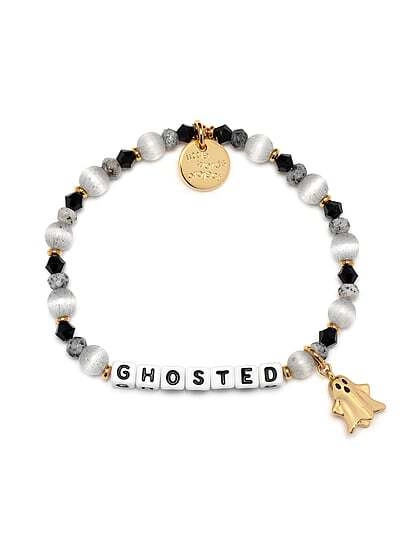 Pink Little Words Project Ghosted Bracelet - Black