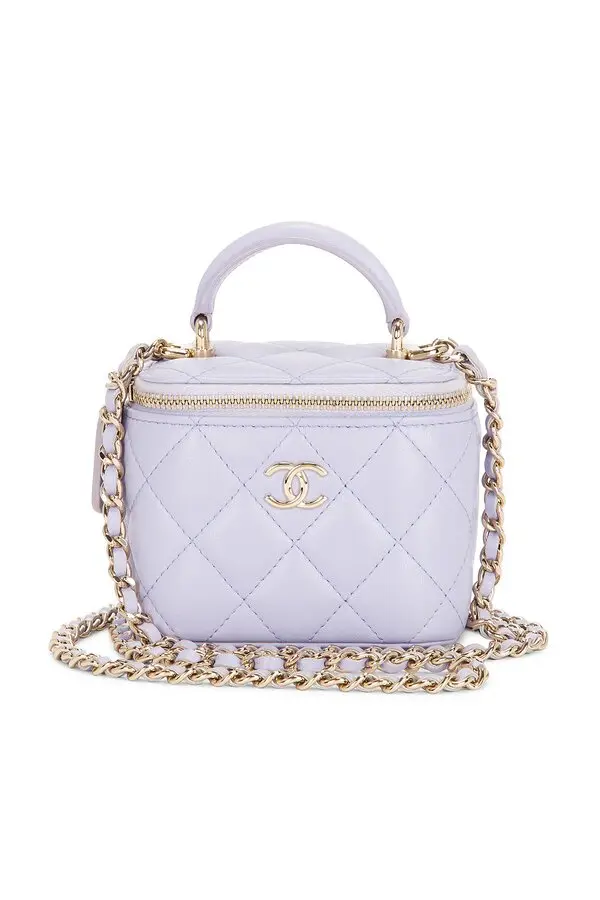Chanel Lambskin Mini Classic Vanity Case - Lavender