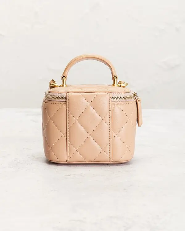 FWRD RENEW Chanel Lambskin Mini Classic Vanity Case - Pink