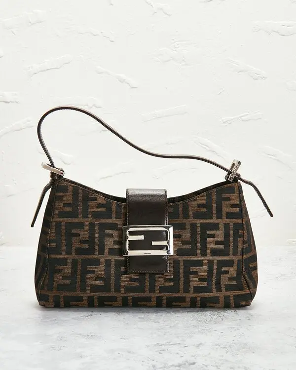 FWRD RENEW Fendi Zucca Shoulder Bag