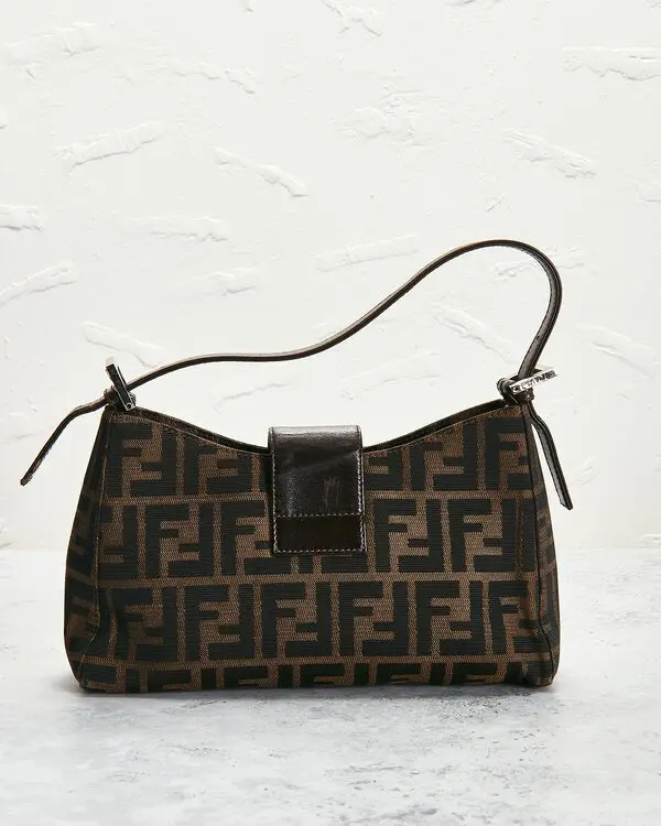 FWRD RENEW Fendi Zucca Shoulder Bag