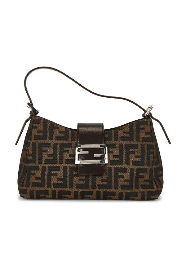 Fendi Zucca Shoulder Bag - Brown
