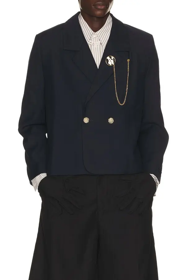 ADVISRY Double Breasted Blazer