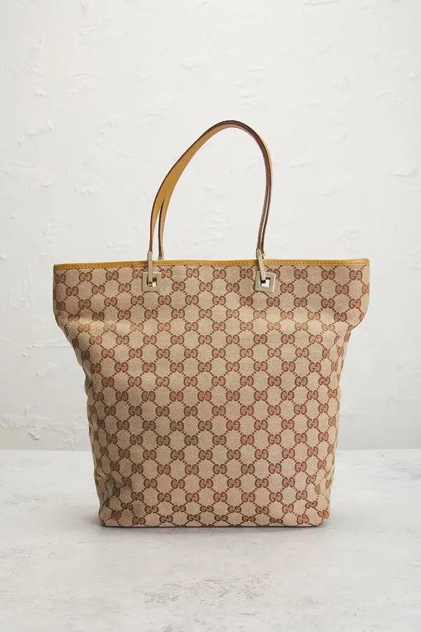 FWRD RENEW Gucci Gg Canvas Tote Bag - Brown