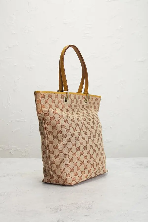 FWRD RENEW Gucci Gg Canvas Tote Bag - Brown