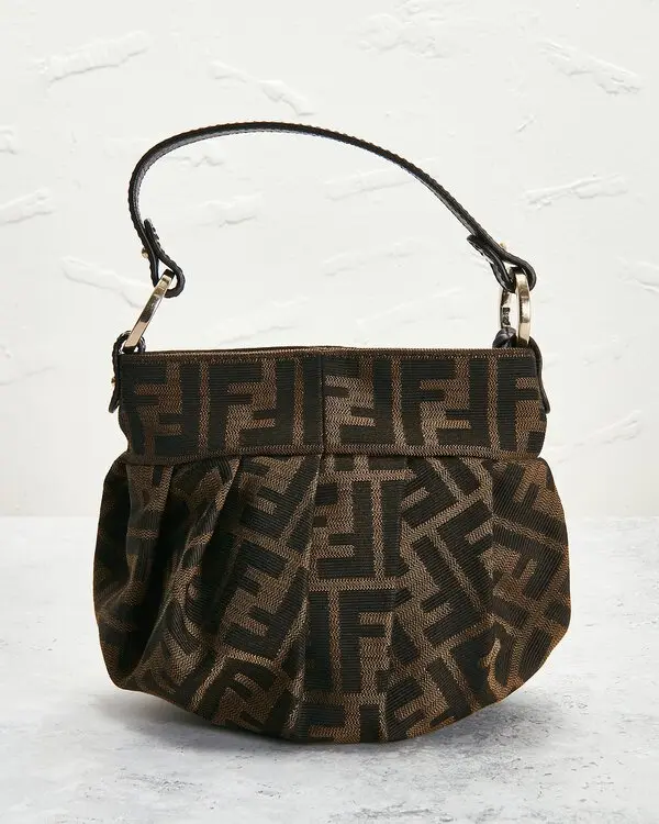 FWRD RENEW Fendi Zucca Mini Chef Hobo Bag