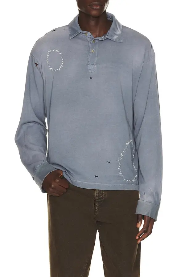 STRIKE OIL Thrashed Rugby Polo