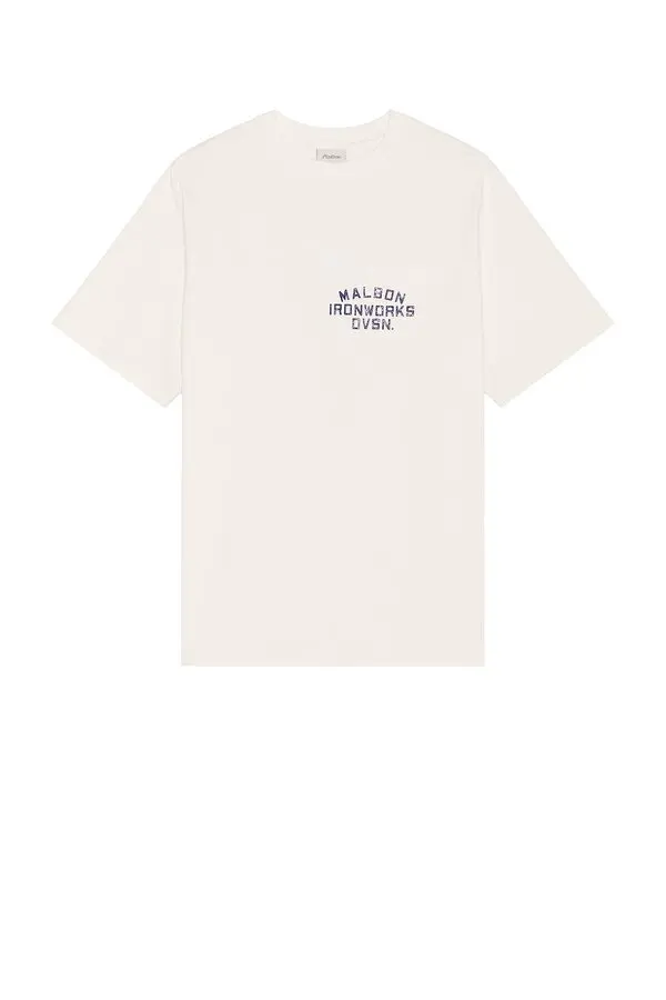 MALBON Vista Ironworks Tee In White