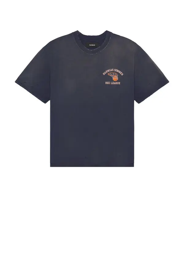 NAHMIAS Rec League Boxy Tee In Blue