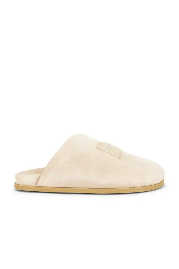 Givenchy Suede Puffy Mules - Beige