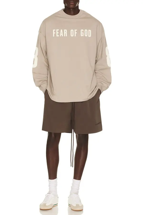 Fear Of God Merch Long Sleeve Tee In Grey