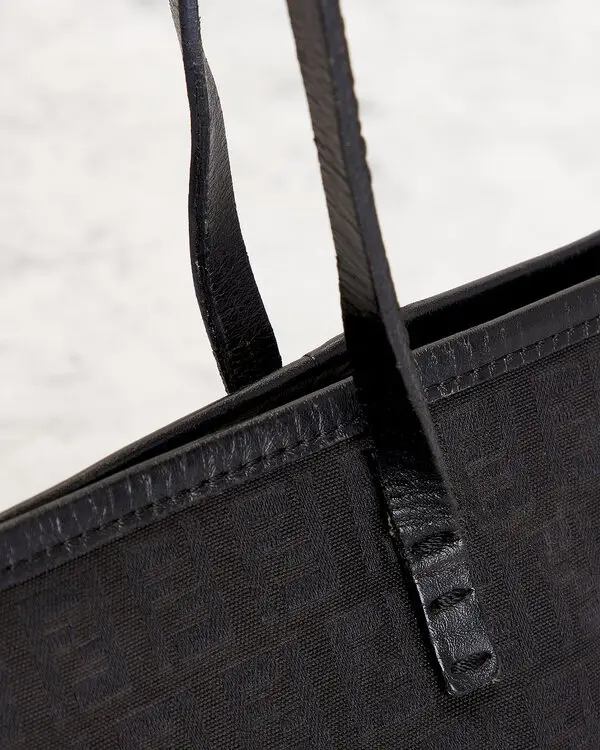 FWRD RENEW Fendi Zucchino Roll Tote Bag - Brown