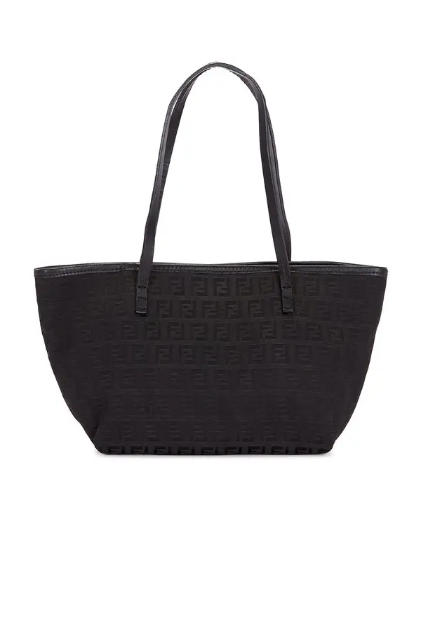 Fendi Zucchino Roll Tote Bag - Brown