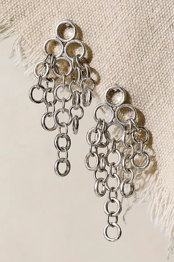 Free People Anabel Dangle Earrings - Silver