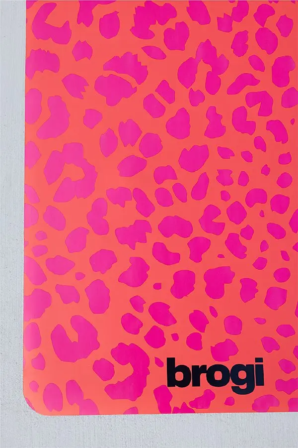 BROGI YOGA Tonal Cheetah Yoga Mat - Pink