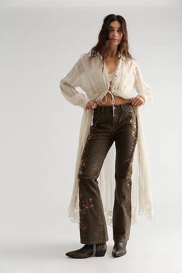 DRIFTWOOD Wyatt Printed & Embroidered Jeans