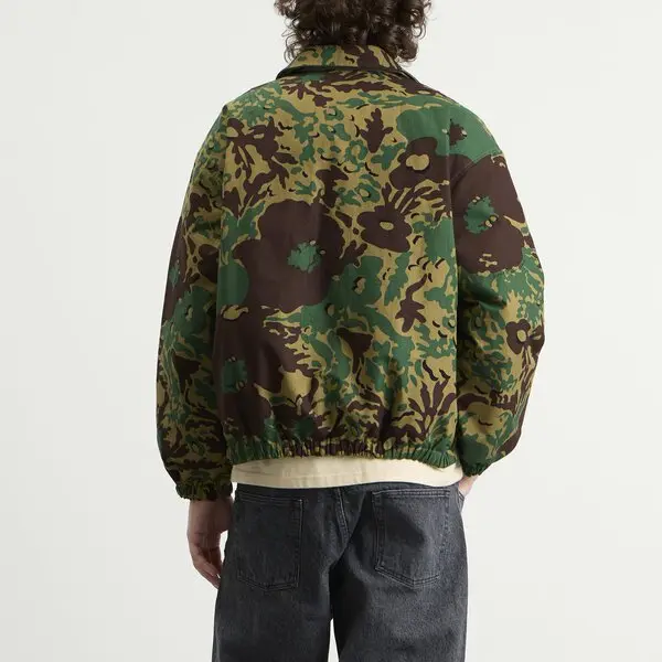 NOMARHYTHM TEXTILE Camo Flower Reversible Down Puffer Jacket