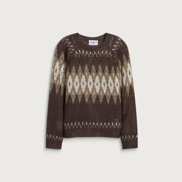 NOMARHYTHM TEXTILE Hand Knit Snowflake Sweater