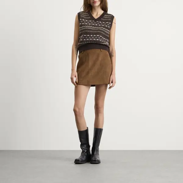 DUNST Alter-suede Mini Skirt
