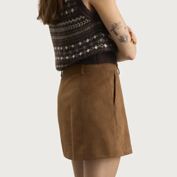 DUNST Alter-suede Mini Skirt
