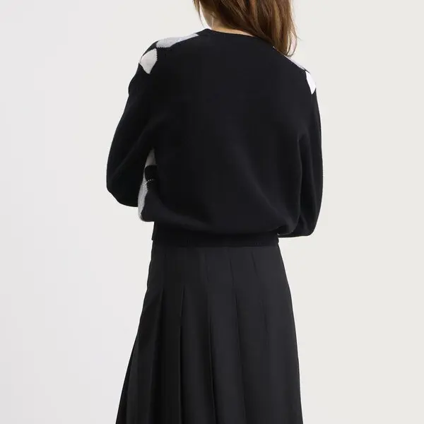 DUNST Argyle Crew Neck Sweater