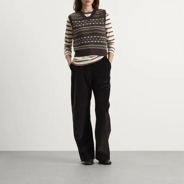 DUNST Crafted V-neck Knit Vest