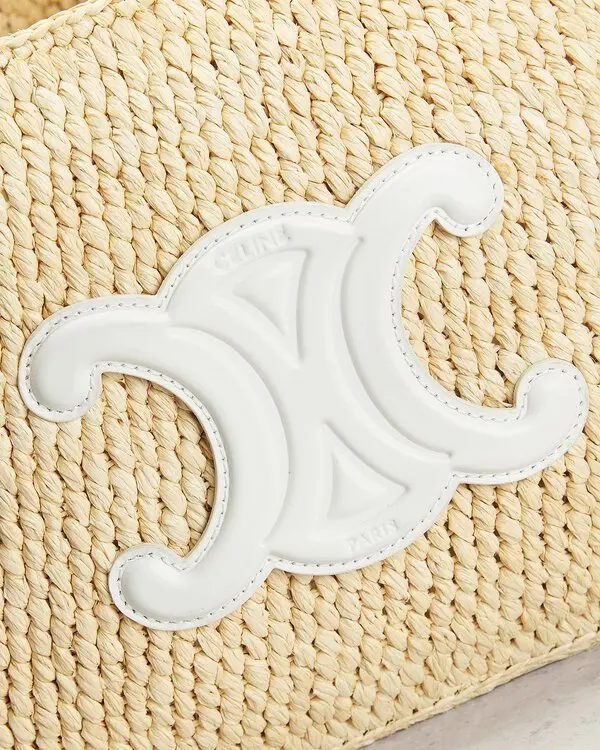 FWRD RENEW Celine Raffia Small Cabas Thais Tote Bag