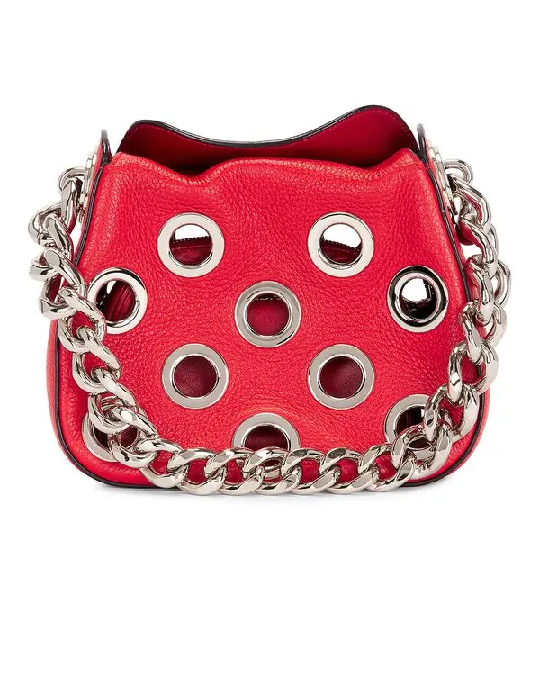 FWRD RENEW Prada Vitello Daino Grommet Shoulder Bag