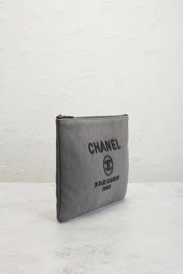 FWRD RENEW Chanel Denim Deauville Clutch