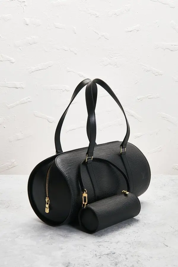 LOUIS VUITTON Epi Soufflot Handbag - Black