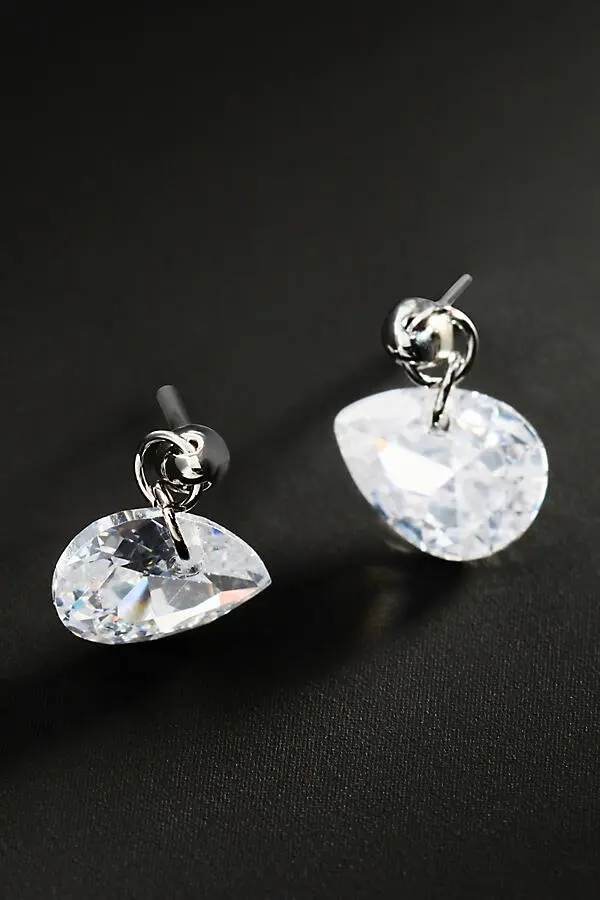 Anthropologie Demi-fe Floatg Post Earrgs - Silver