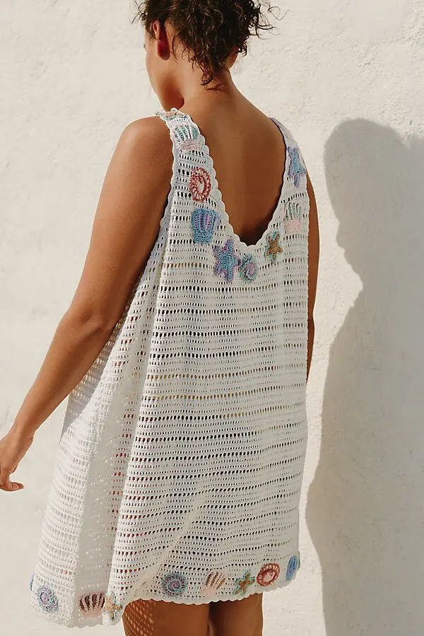 Show Me Your Mumu Crochet Cover-up Dress Top