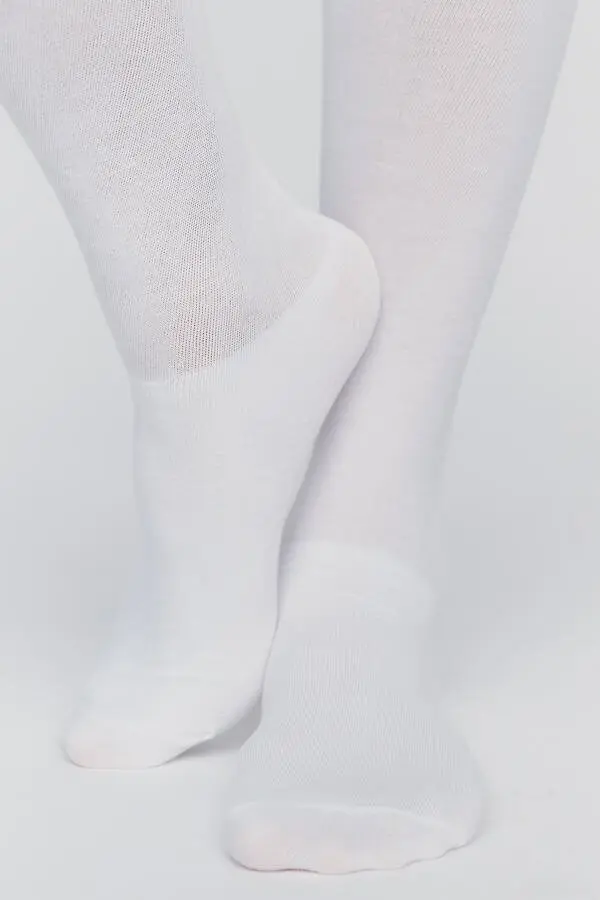 Anthropologie Ok Origals Sheer Scrunch Socks - White