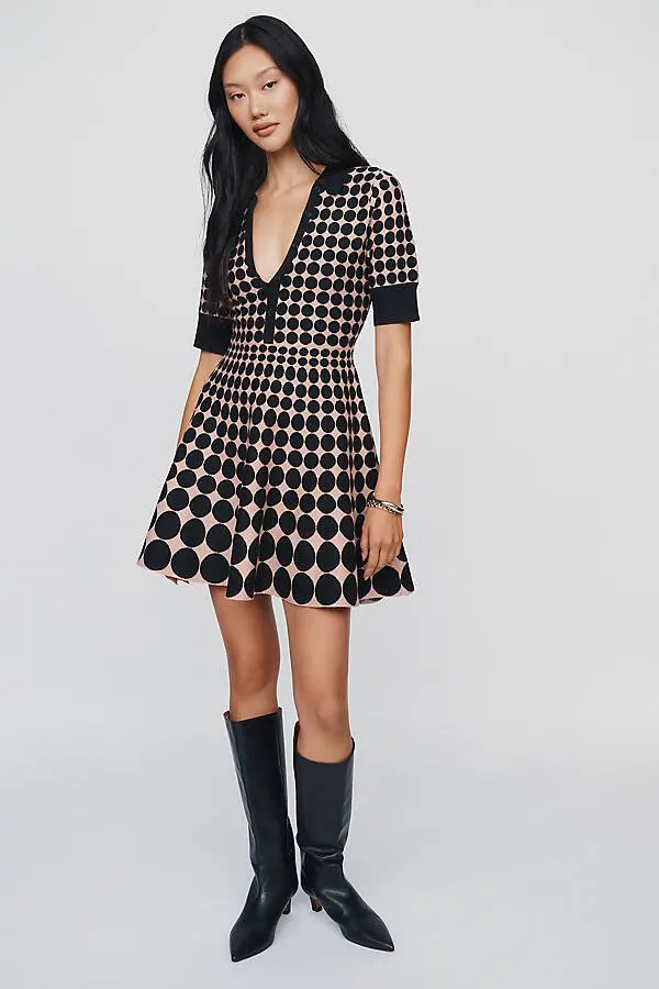 Maeve Polo Knit Mi Dress
