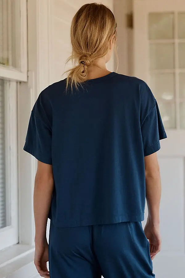 Eberjey Cotton Aloe Short Sleeve Tee