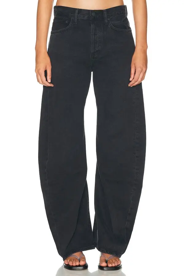 AGOLDE Spiral Jean In Black - Vanta