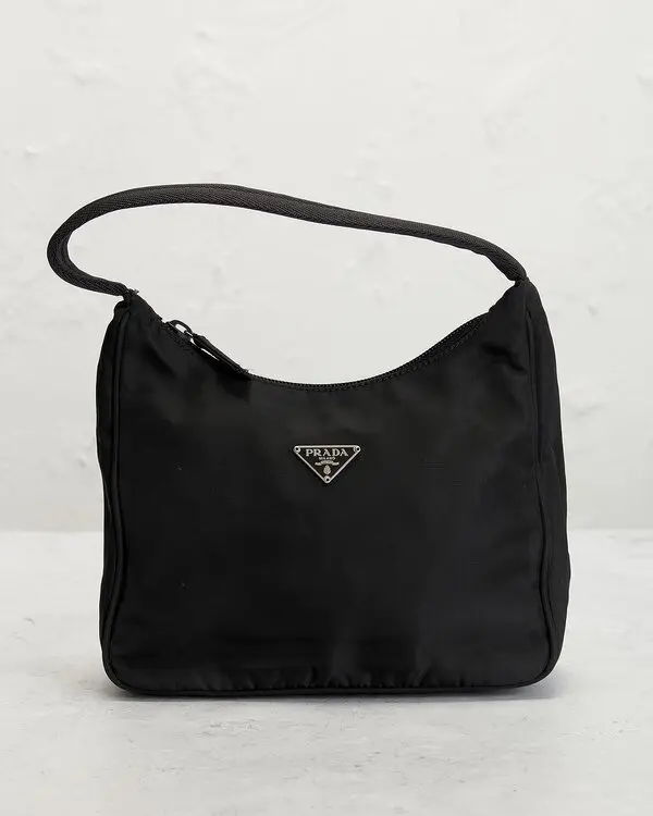 FWRD RENEW Prada Tessuto Mini Sport Hobo Bag