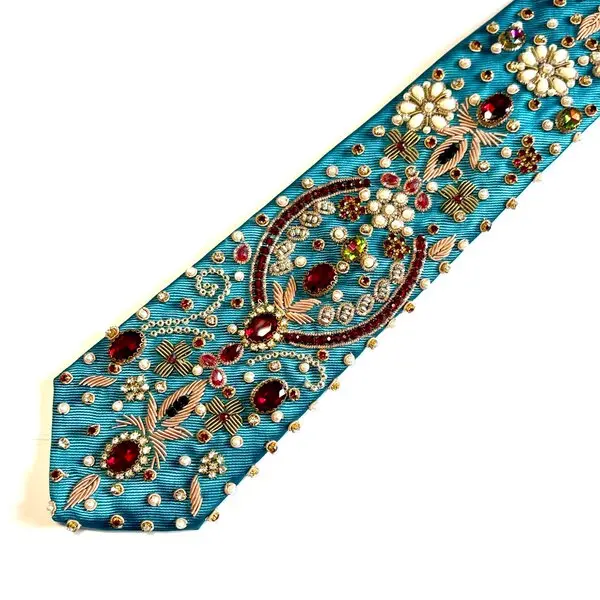 ZARS LONDON Zari Luxe Neck Ties - Blue