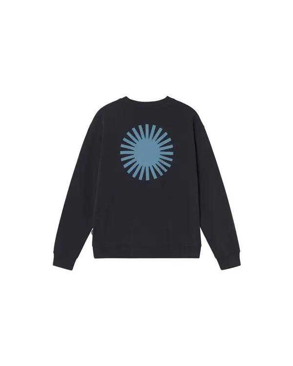 THINKING MU Navy Leon Sweatshirt Back Sun