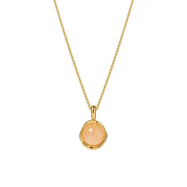 MURU Tiny Rose Quartz Necklace For Calm
