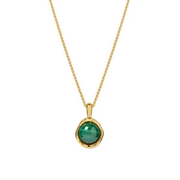 MURU Tiny Malachite Necklace For Growth