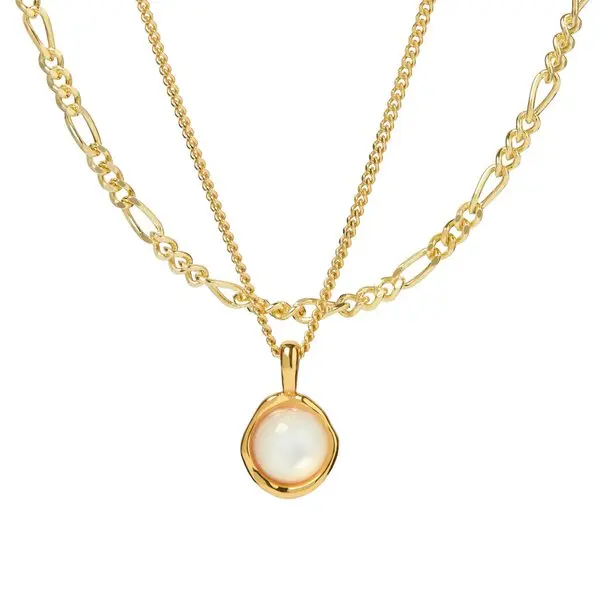 MURU Tiny Pearl Necklace Layering Set