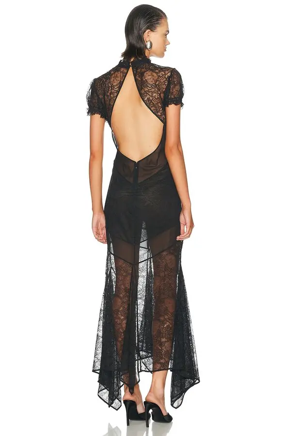 Attico Lace Midi Dress