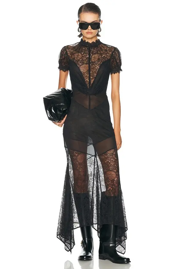Attico Lace Midi Dress