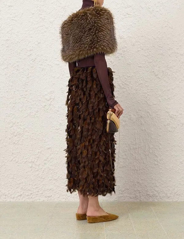 Zimmermann Ascent Embellished Skirt - Olive