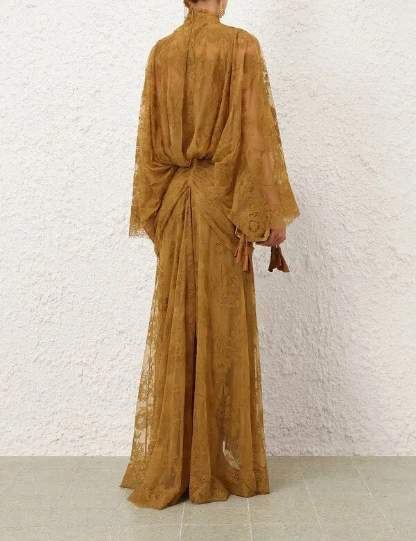 Zimmermann Ascent Batwing Lace Gown