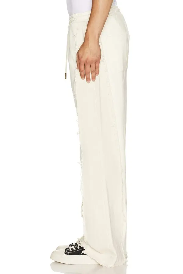 HONOR THE GIFT Denim Panel Flare Sweatpant