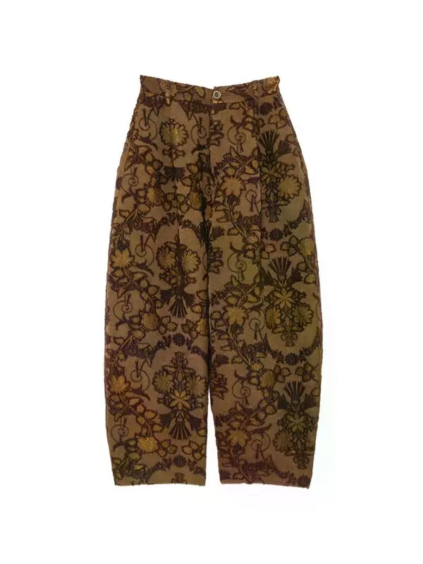UMA WANG Patina Pants - Brown