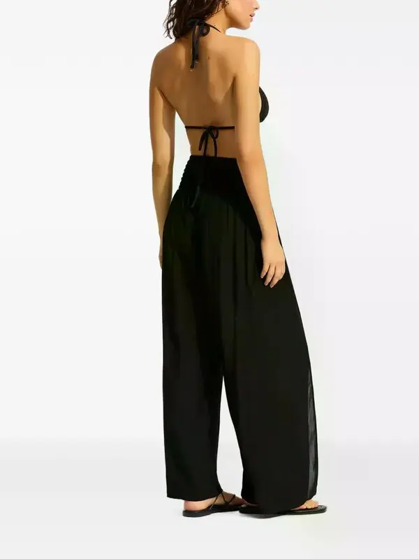 Seafolly Smocked Side-slit Trousers