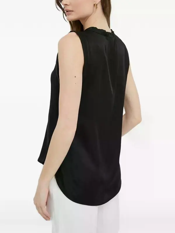 Sisley Ruffled Sleeveless Blouse